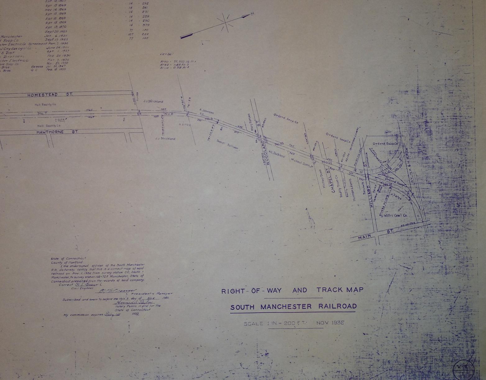 SMRR 1932 Railroad Map