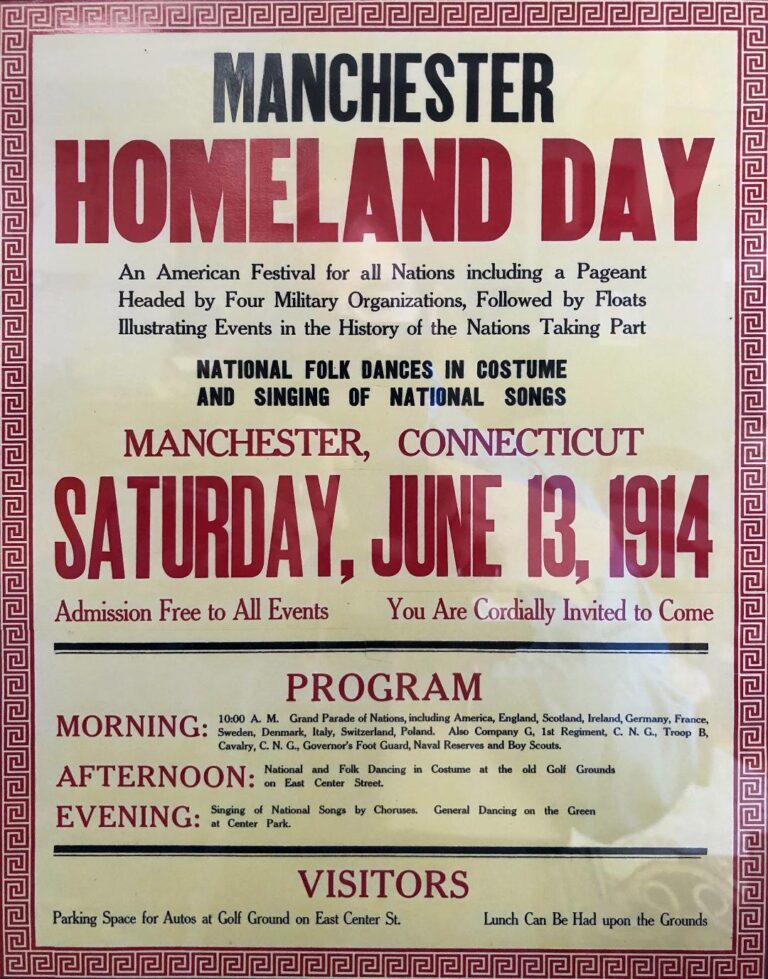 Events from May 19 – December 7 – Manchester Historical Society